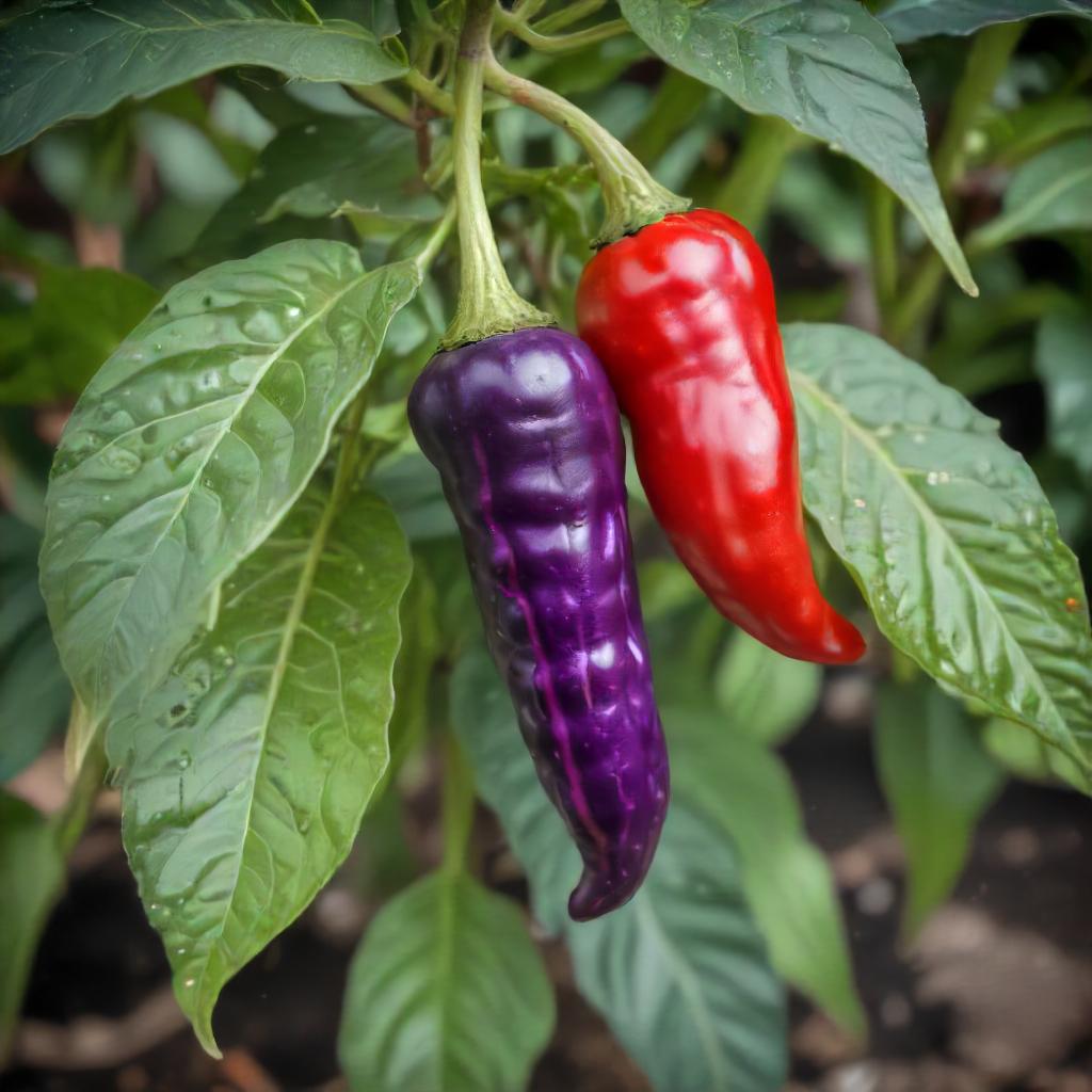 Purple Tiger Hot Pepper – Heirloom Vegetable Garden Seeds – Sow Me Seeds